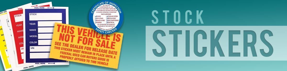 Stock Stickers | Gallagher Promotional Products