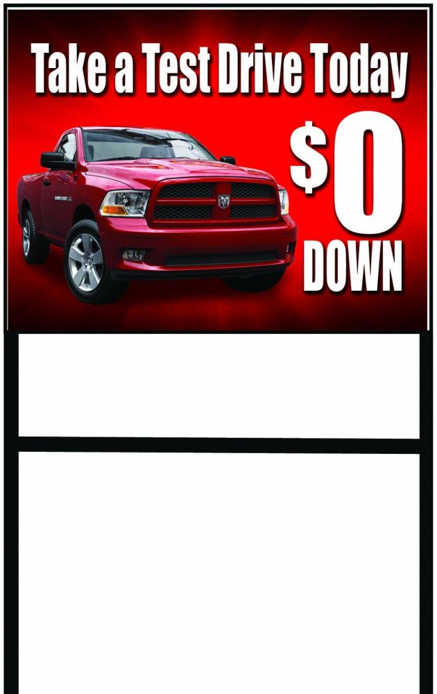 Custom Two Sided Curb Signs from GPP