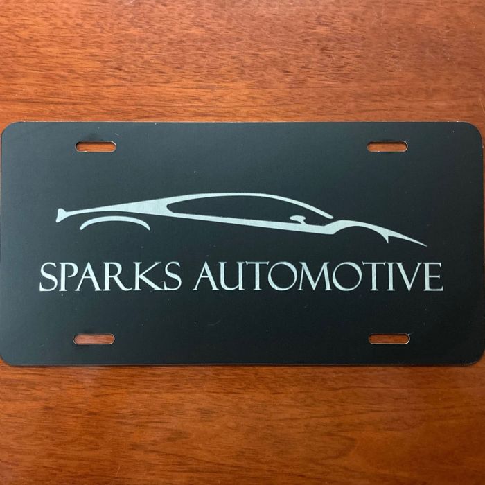 Laser Engraved Aluminum License Plates